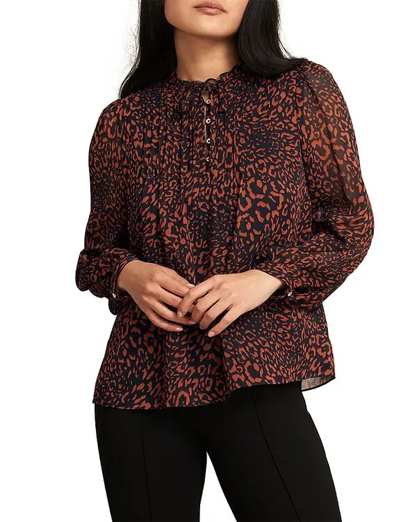 HOBBS LONDON Carolina Ruffled Neck Blouse