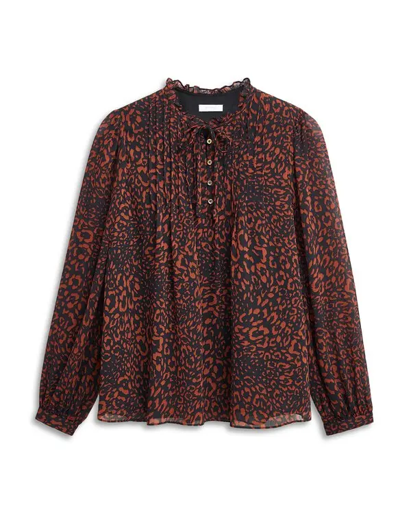 HOBBS LONDON Carolina Ruffled Neck Blouse