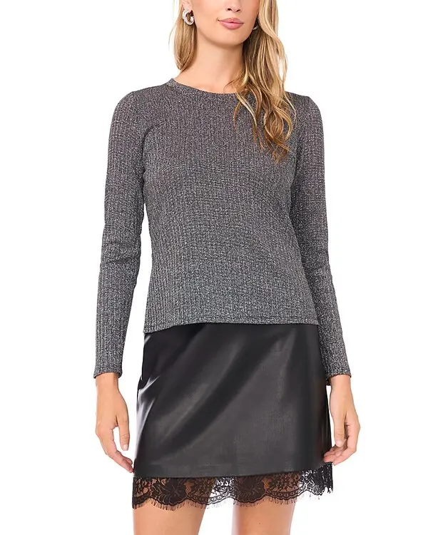 Vince Camuto Ribbed Melange Sweater