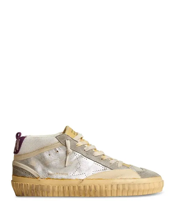 GOLDEN GOOSE Mid Star Laminated Sneakers