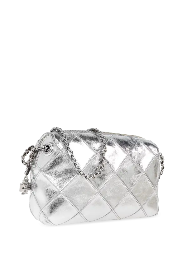 Tory Burch Fleming Shoulder Bag - Silver