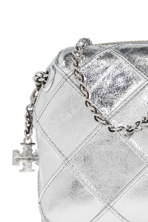 Tory Burch Fleming Shoulder Bag - Silver