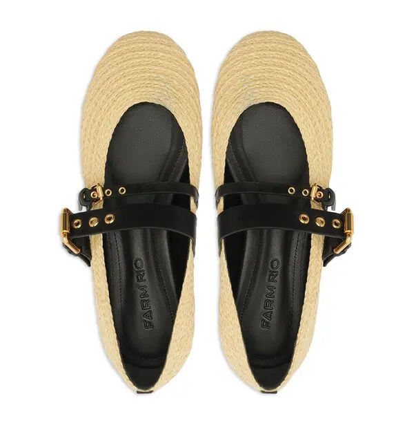 Farm Rio Raffia Flat Ballerinas