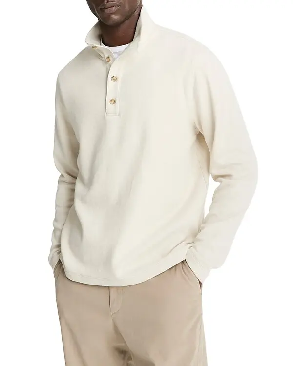 Vince Cotton Mock Neck Pullover Sweater