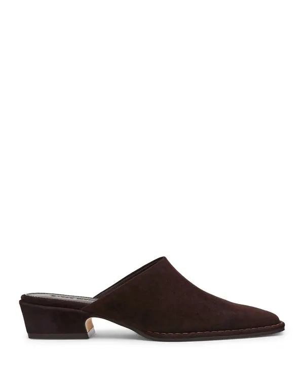 Steve Madden Dessa Mule Pumps - Brown Suede