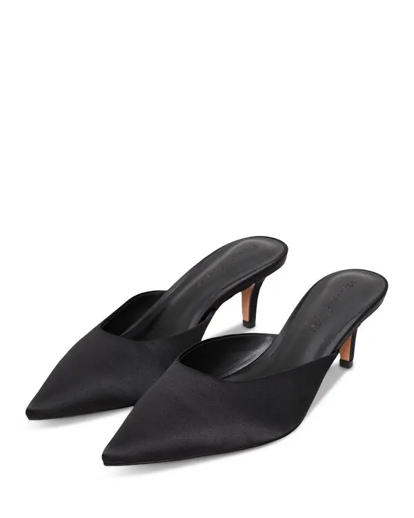 PHASE EIGHT Pointed Satin Mules