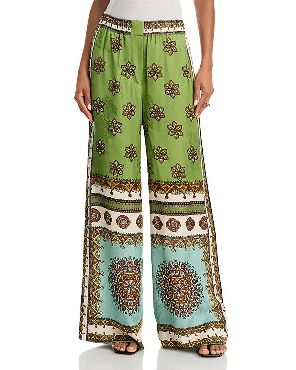 ALEMAIS Contina Wide Leg Printed Pants - Multi