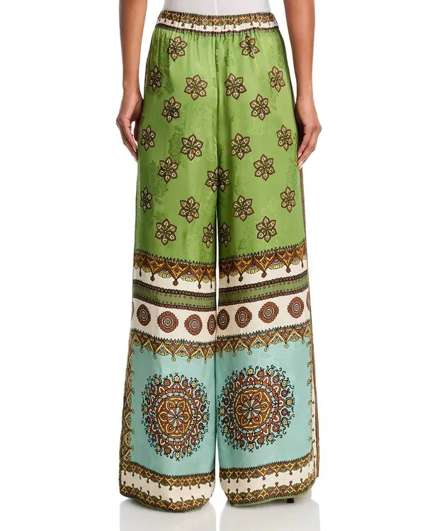 ALEMAIS Contina Wide Leg Printed Pants - Multi