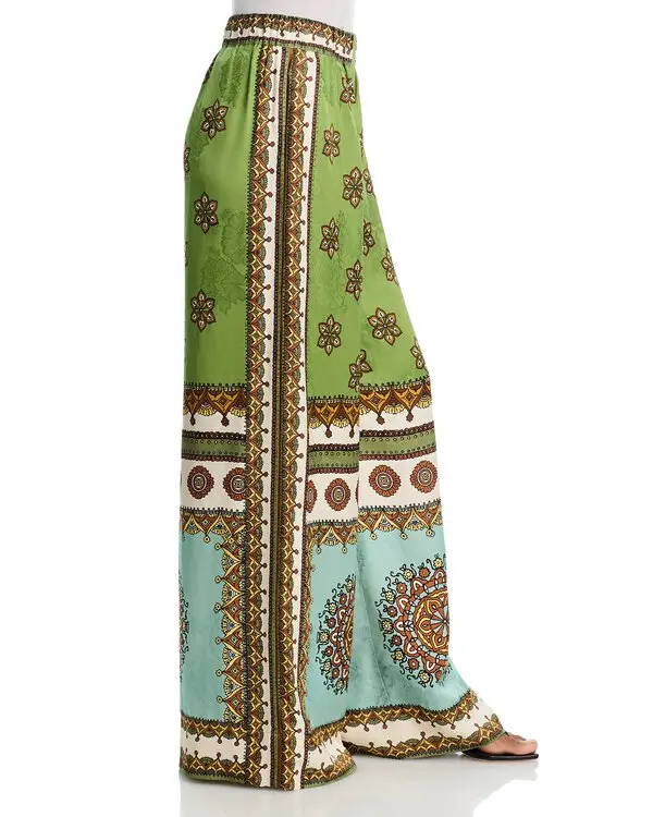 ALEMAIS Contina Wide Leg Printed Pants - Multi