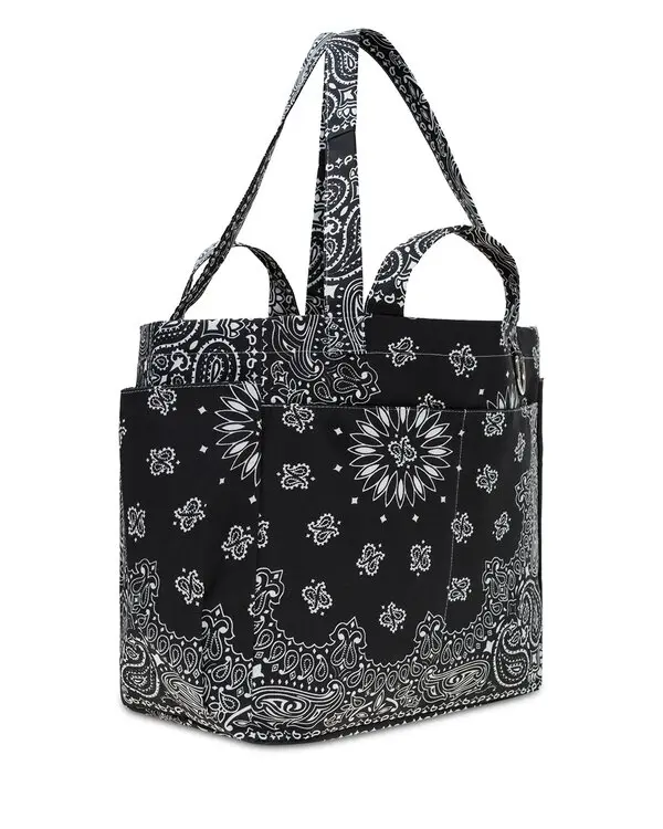 Call It By Your Name Picnic Bandana Tote - Black | Editorialist