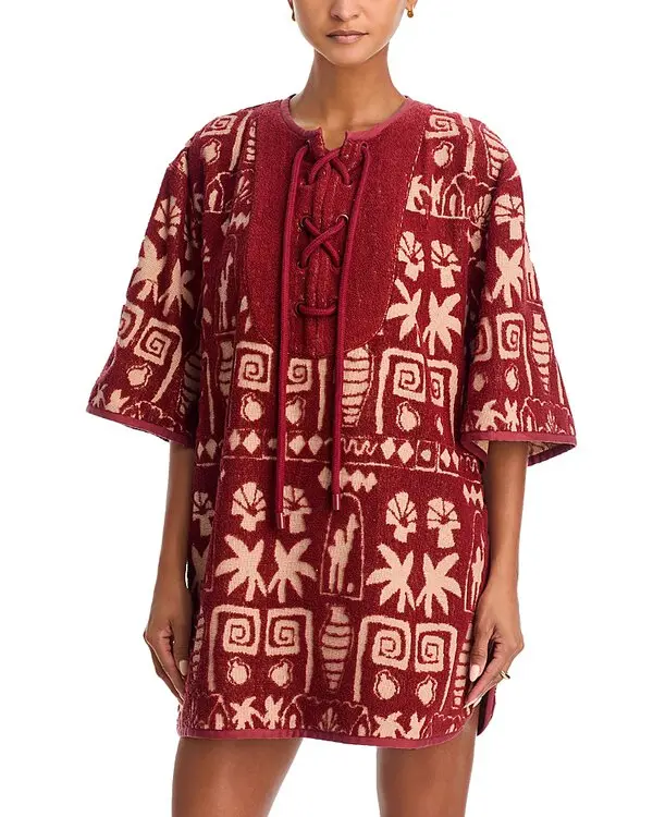 ALEMAIS Maya Mini Swim Cover-up - Rust