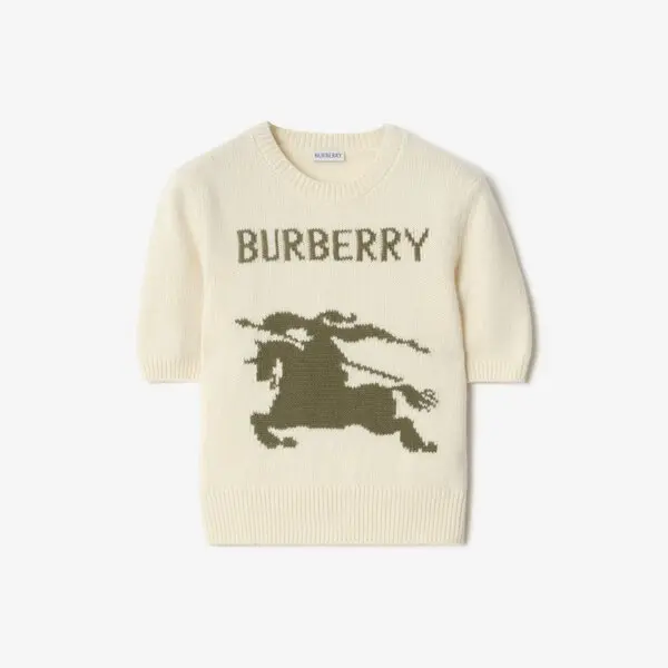 Burberry Wool Cashmere Top - Ceramic White