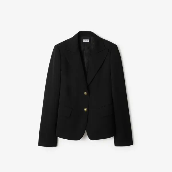Burberry Grain De Poudre Wool Tailored Jacket