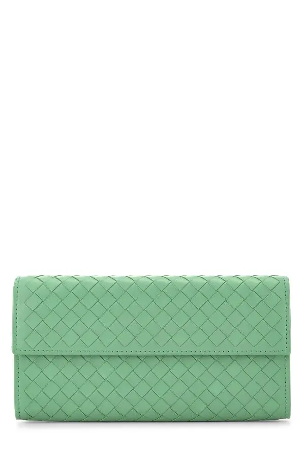 Bottega Veneta Intrecciato Continental Wallet - Green