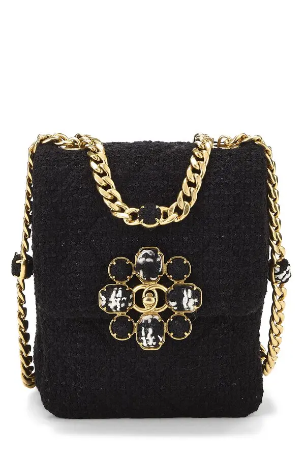 Chanel Tweed Bijoux Chain Flap
