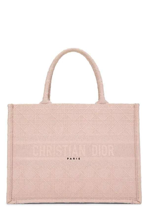 Dior Embroidered Book Tote - Pink