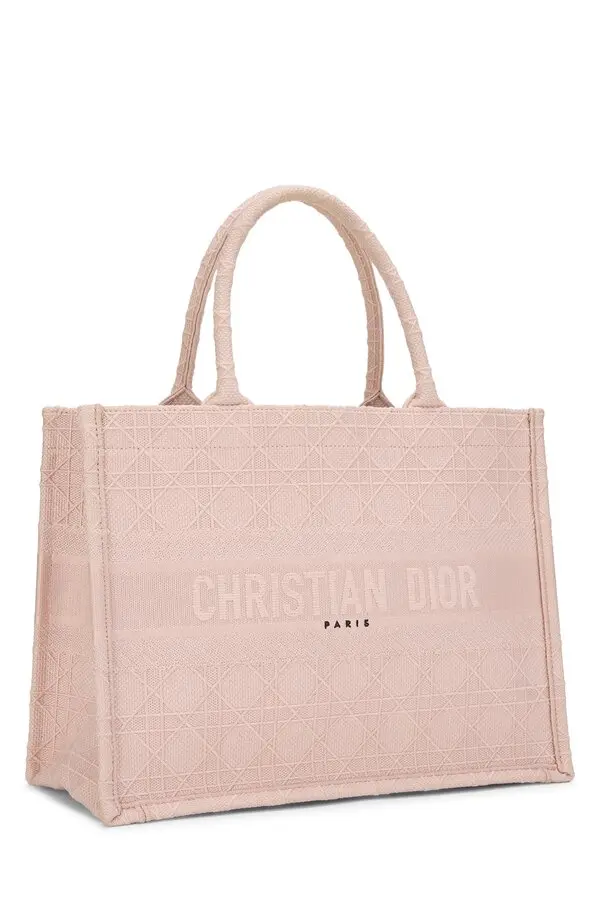 Dior Embroidered Book Tote - Pink