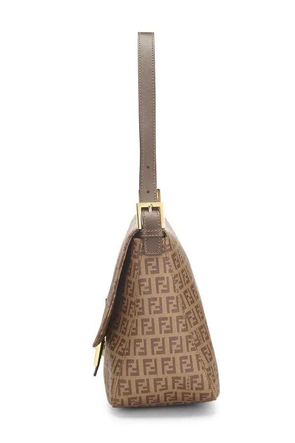 Fendi Zucchino Coated Mama Bag - Brown