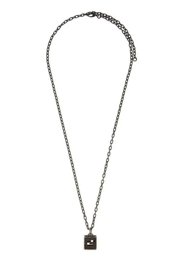 Gucci Square G Necklace - Silver