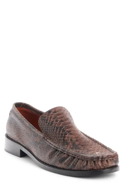 Acne Studios Python-embossed Leather Loafer