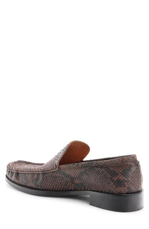 Acne Studios Python-embossed Leather Loafer