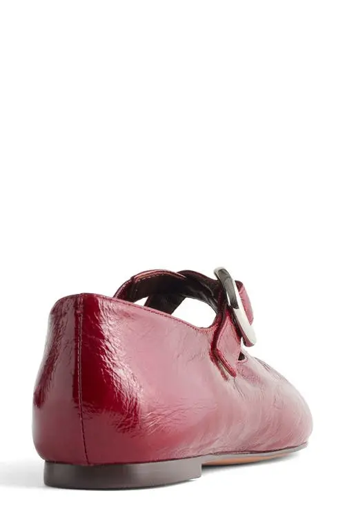 Madewell Remy Crisscross Mary Jane Flat - Cabernet