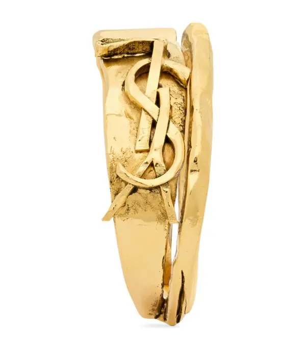 Saint Laurent Cassandre Monogram Bangle - Yellow