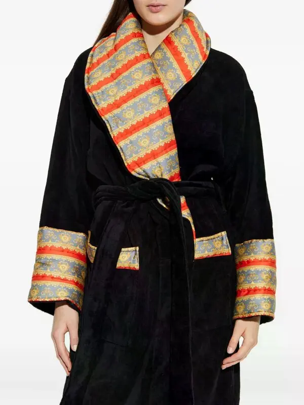 Versace Striped Bath Robe