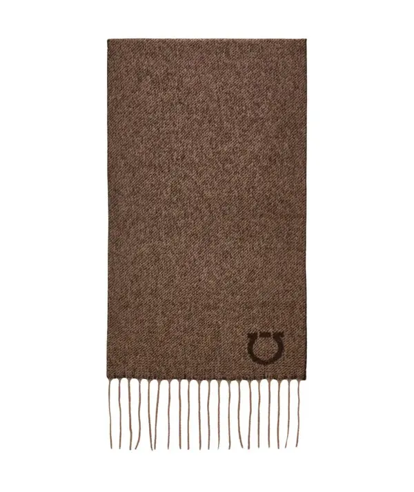 FERRAGAMO Jacquard Scarf - Beige