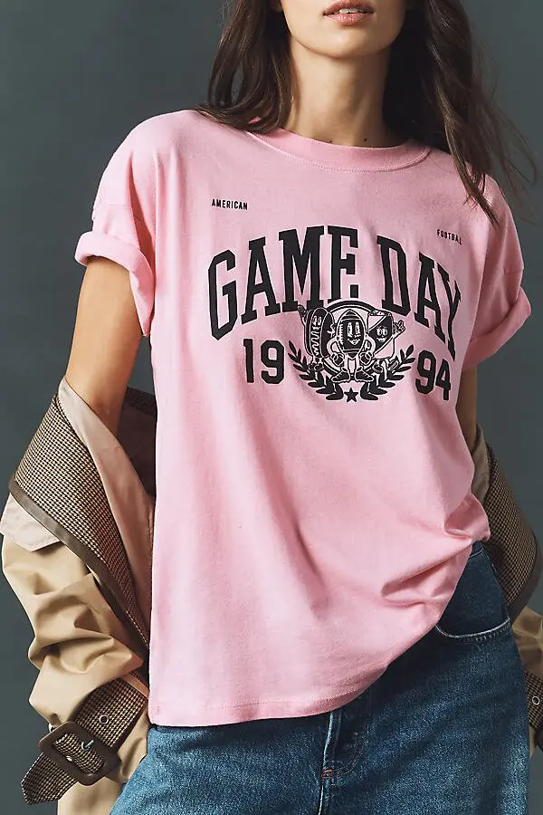 GIRL DANGEROUS Game Day Every Day Tee - Pink