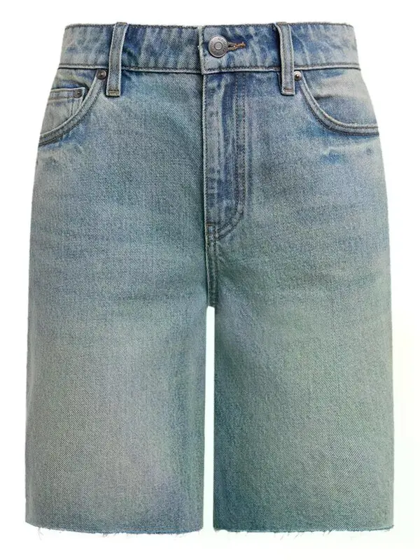 12 STOREEZ Frayed-edge Denim Shorts