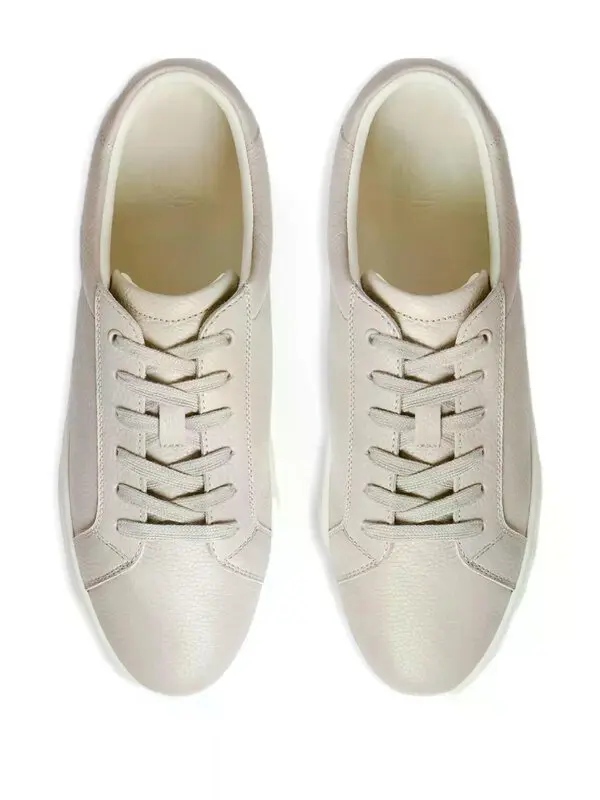 12 STOREEZ Leather Sneakers - Grey