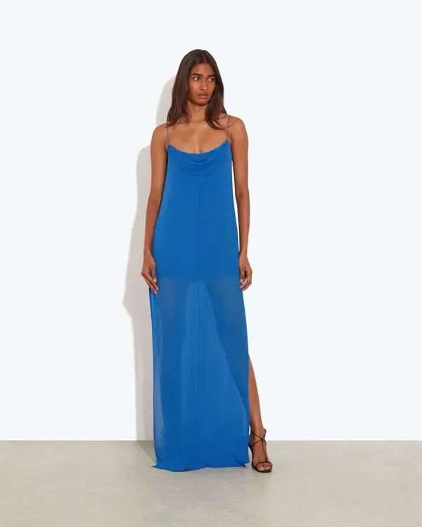 RAT & BOA Column Slip Dress - Blue
