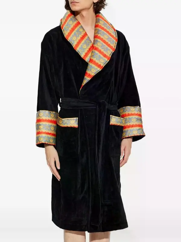 Versace Striped Bath Robe