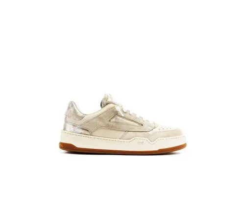 P448 Brixton Low Top Sneakers - Neutral/silver