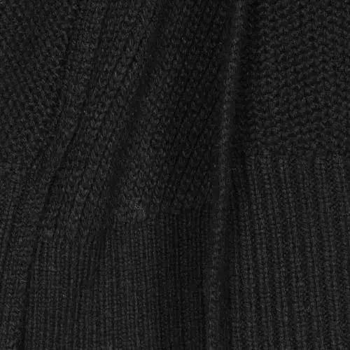 Echo Texture Knit Cape - Black