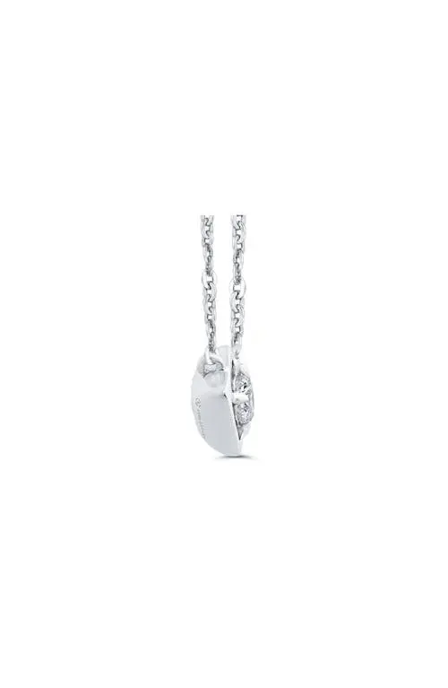 SEED2STONE Pear Diamond Pendant Necklace - Silver