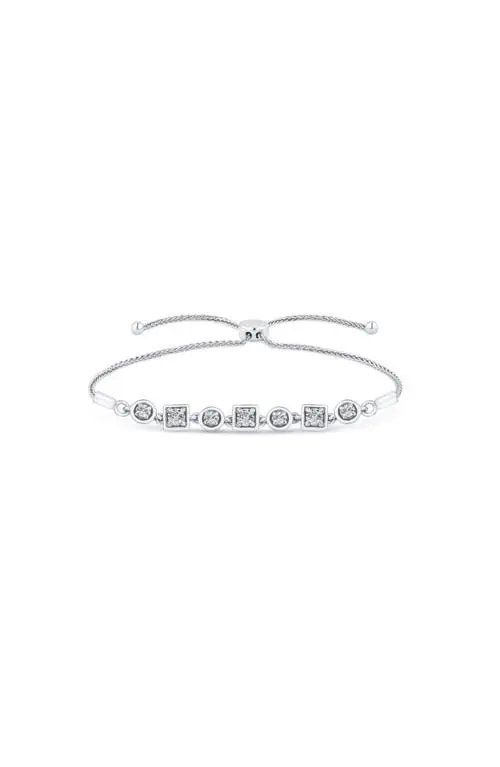 SEED2STONE Diamond Link Bracelet - Silver