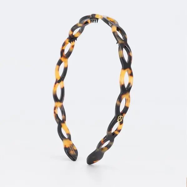 Alexandre De Paris Cutout Acetate Headband - Tortoiseshell