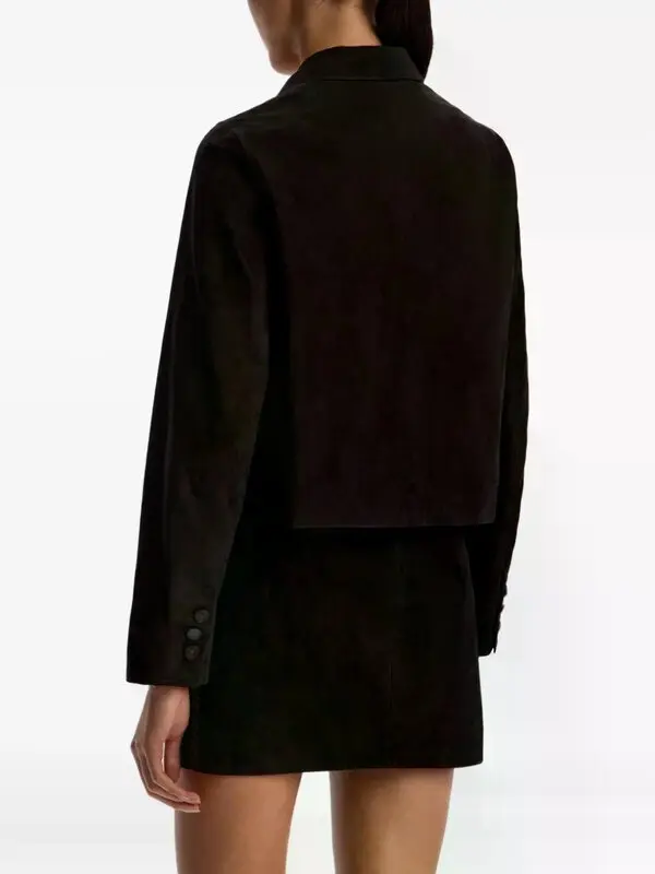 12 STOREEZ Suede Jacket - Black