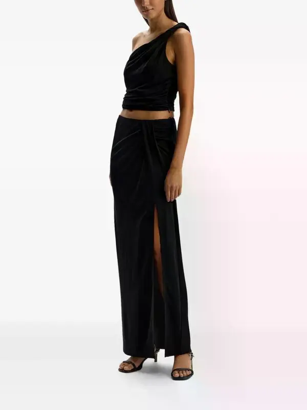 12 STOREEZ Draped Maxi Skirt