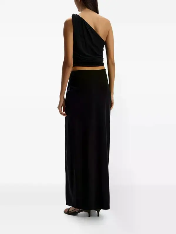 12 STOREEZ Draped Maxi Skirt
