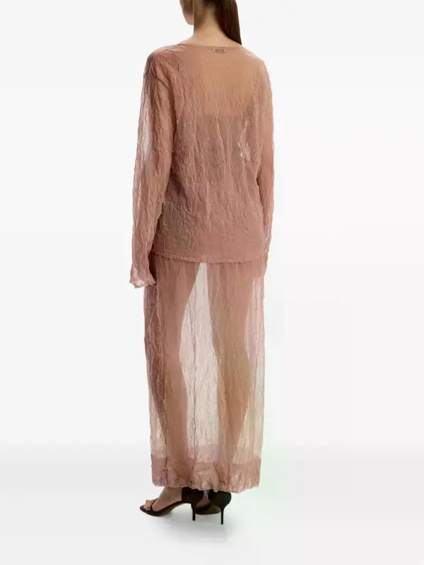 12 STOREEZ Crinkled Maxi Skirt