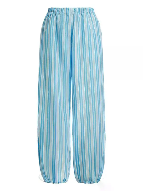 12 STOREEZ Striped Trousers - Blue
