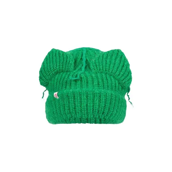 CHARLES JEFFREY Chunky Mohair Beanie - Green