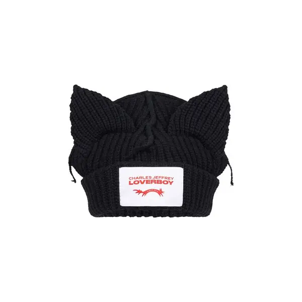 CHARLES JEFFREY Chunky Ears Beanie - Black