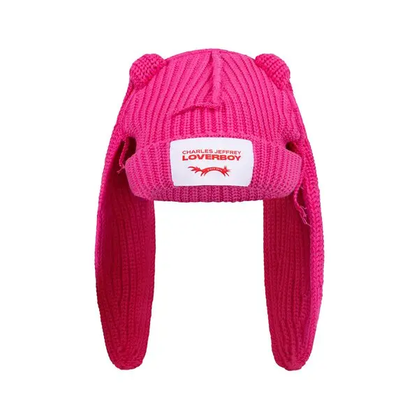 CHARLES JEFFREY Chunky Rabbit Beanie - Pink