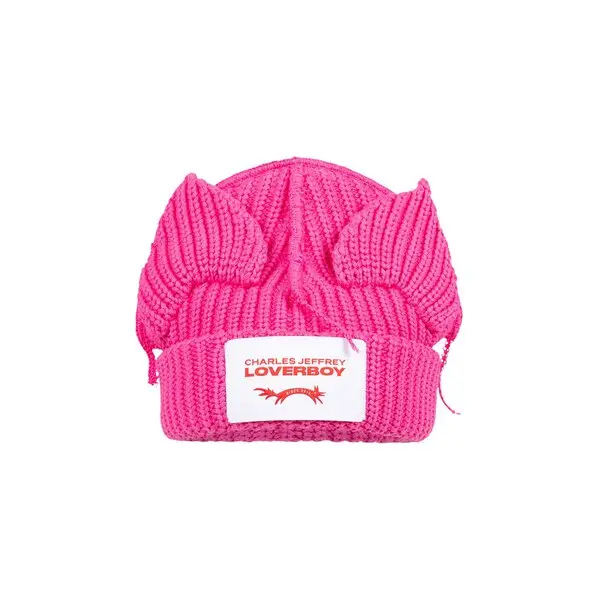 CHARLES JEFFREY Chunky Ears Beanie - Pink