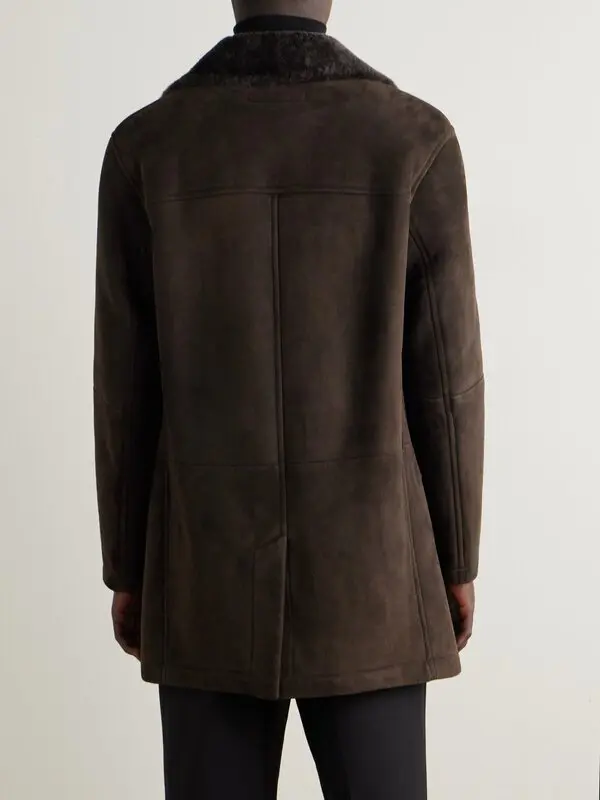 Zegna Shearling Coat - Brown