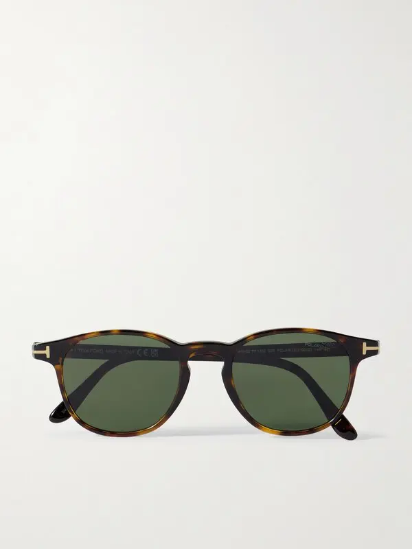 TOM FORD Round-frame Acetate Sunglasses - Brown